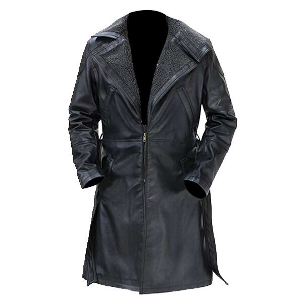 Blade Runner 2049 Ryan Gosling Leather Fur Coat - Leather Outwears