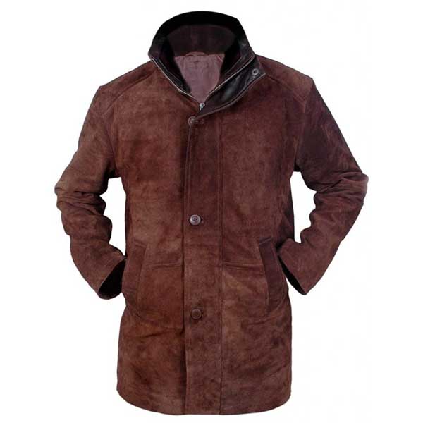 Longmire Sheriff Walt (Robert Taylor) Brown Leather Coat - Leather Outwears