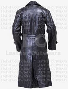 German Gestapo Trench Leather Coat - Leather Outwears