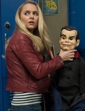 Goosebumps 2 Madison Iseman (Sarah Quinn) Maroon Leather Jacket ...