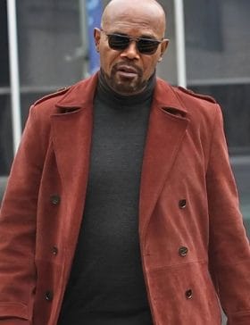 Shaft Samuel L. Jackson (John Shaft) Brown Leather Trench Coat ...
